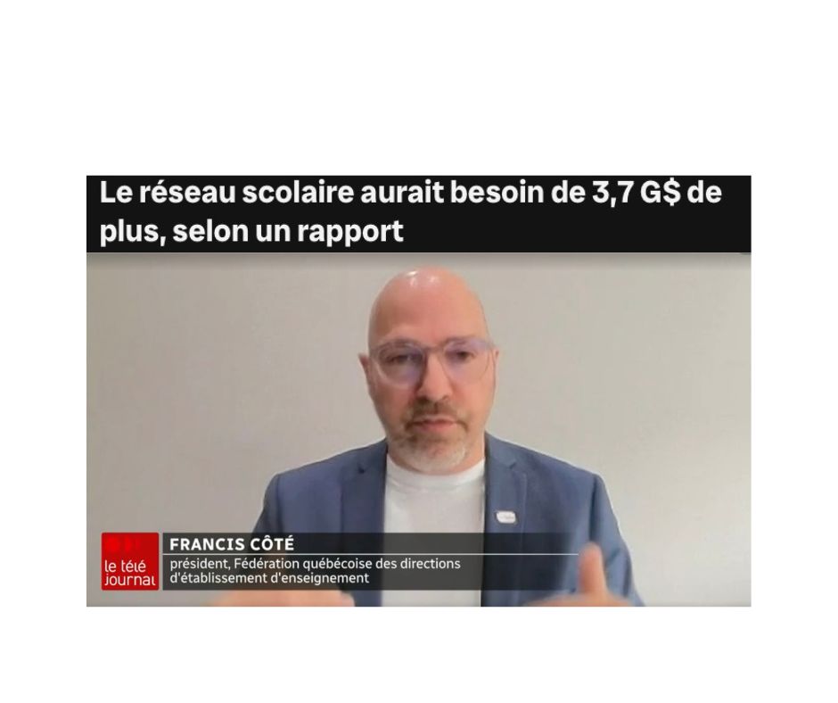Entrevue de Francis Côté avec Charlotte Marschall pour le Télé Journal ...